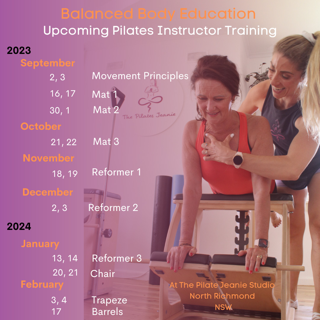 Teacher Training - The Pilates Jeanie